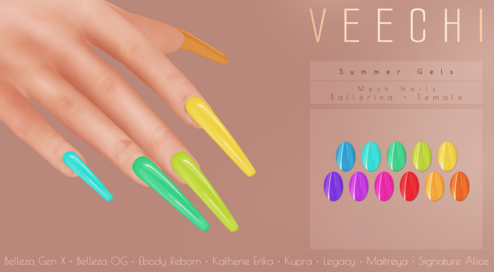Second Life Marketplace Veechi Summer Gels Ballerina Female Ls